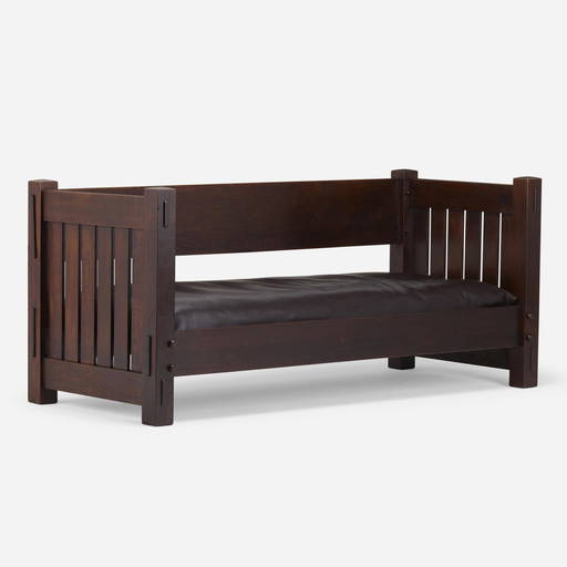 Gustav Stickley, knock-down settle, model 210 - Sep 11, 2020 | Rago ...