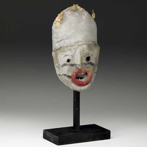30: RARE PUEBLO CLOWN MASK, SOUTHWEST