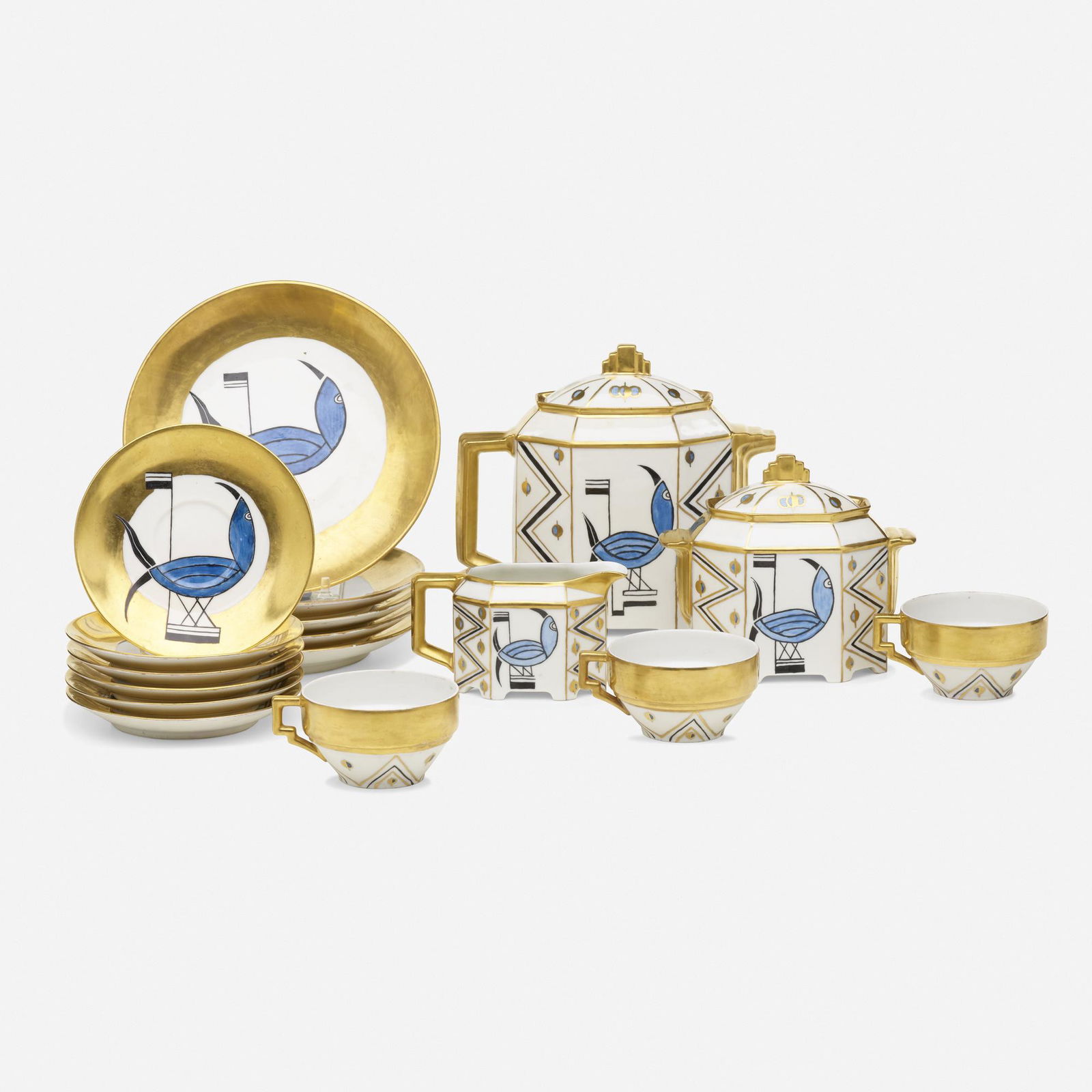 Suzanne Lalique, attribution, Limoges tea service - Nov 20, 2020 | Rago ...