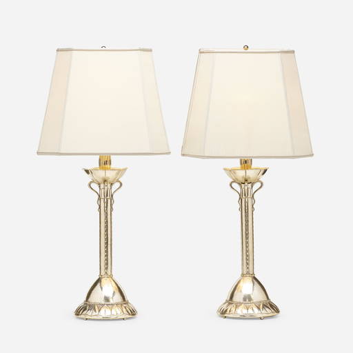 German, Table Lamps, Pair
