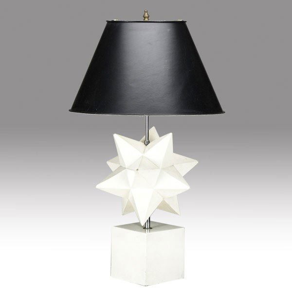 Decorative Star Shaped Wooden Table Lamp