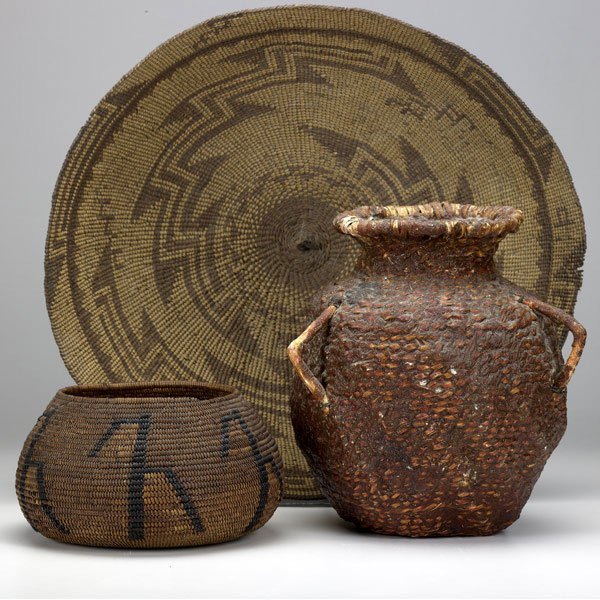 Native American Three Apache Baskets