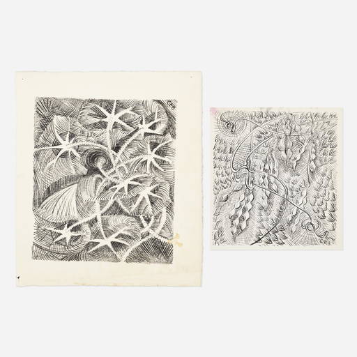 Charles Burchfield, Untitled (spiraling Palm Trees)