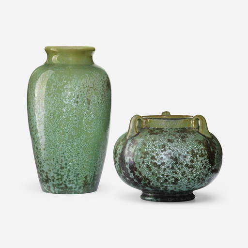 Fulper Pottery, Vases, Set Of Two