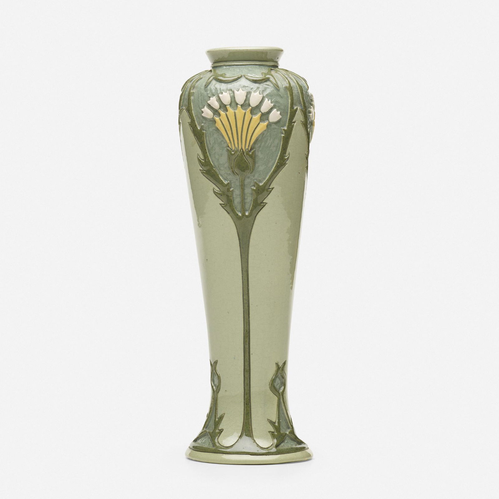 Frederick Hurten Rhead for Roseville Pottery, Della (#0186) on Jan 20 ...