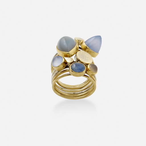 Wendy Ramshaw, Eight ring set - May 05, 2022 | Rago Arts and Auction ...