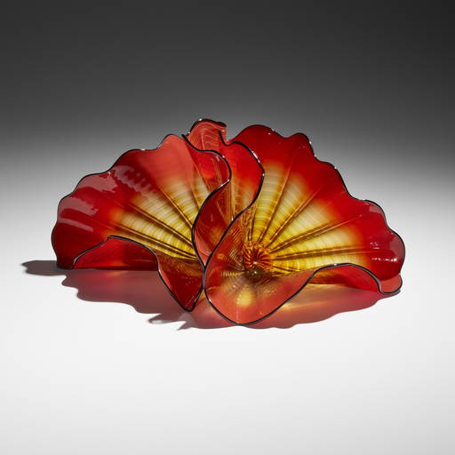 Dale Chihuly, Red Amber Persian Pair - May 13, 2022 | Rago Arts and ...