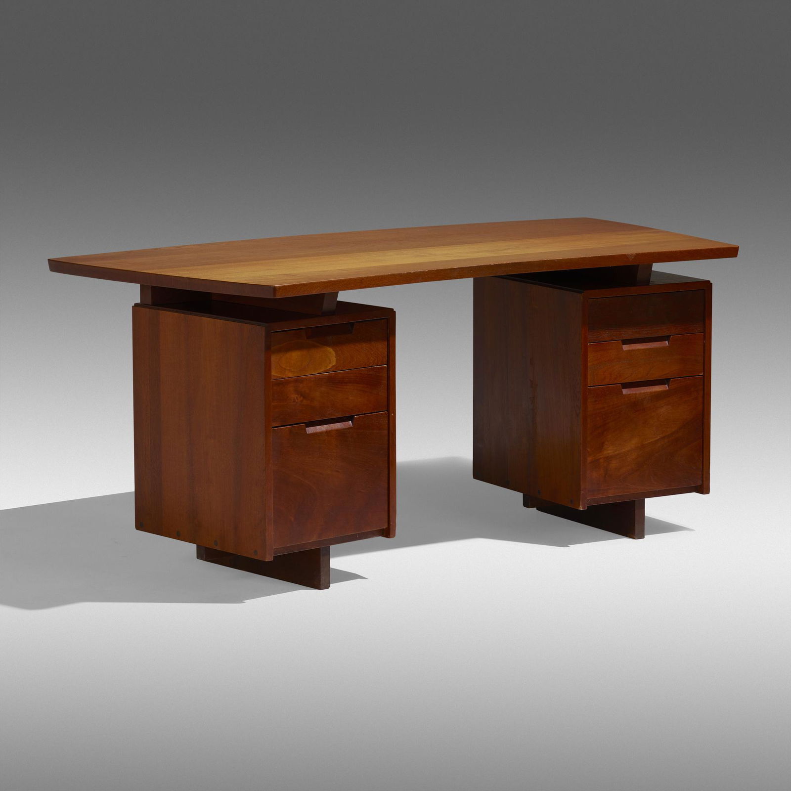 George Nakashima, Rare Double Pedestal Desk