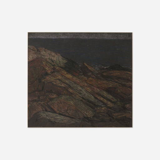 Charles Kaelin, Rocks by the Sea (#0393) on Oct 06, 2022 | Rago Arts ...