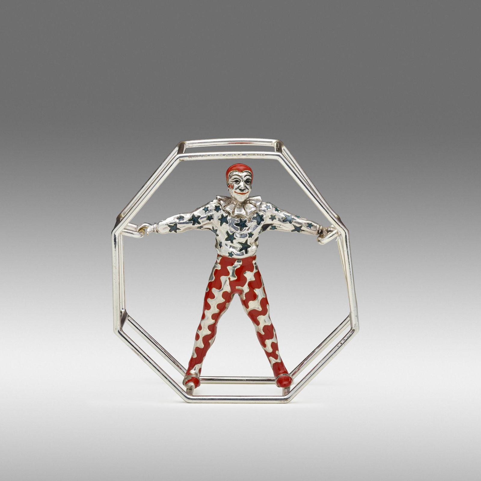 Gene Moore For Tiffany & Co., Clown In The Wheel