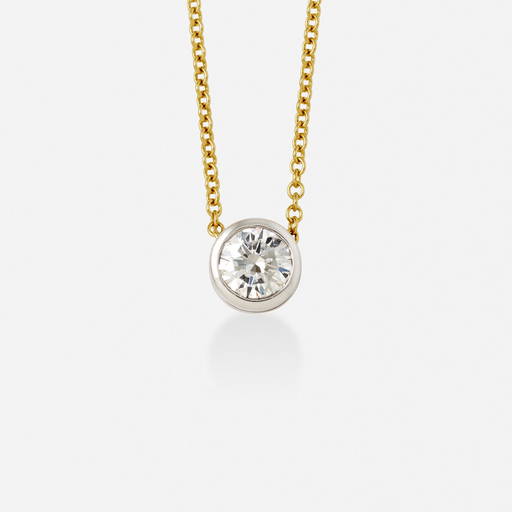 Diamond Collet Necklace