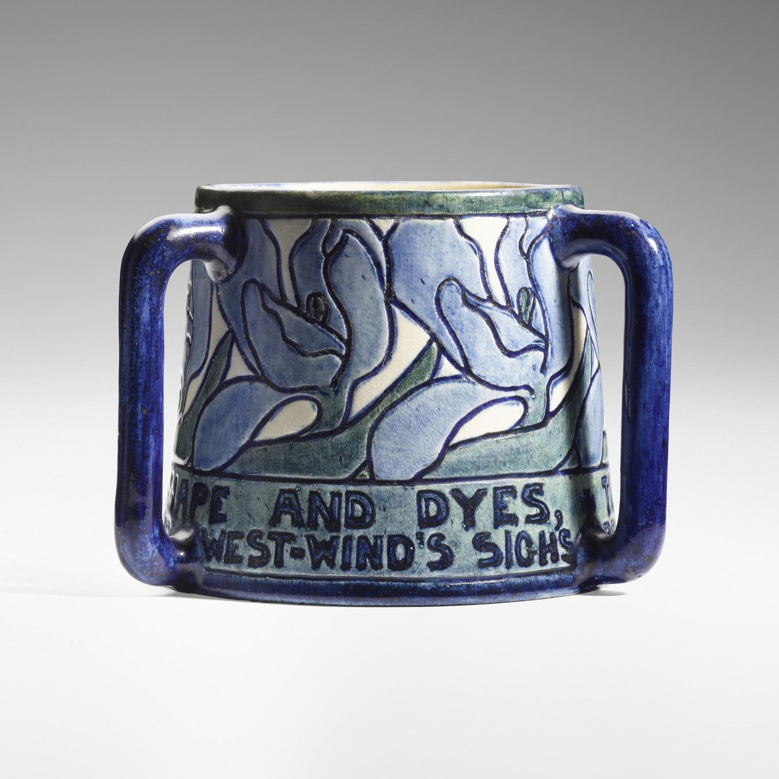 Newcomb College Pottery, Early tyg (#0115) on Jan 19, 2023 | Rago Arts ...