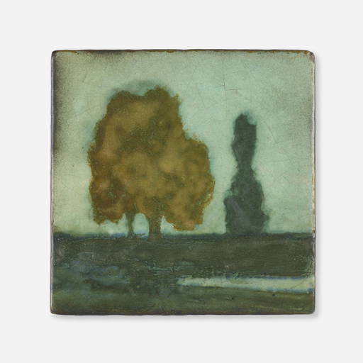 Charles Volkmar for Volkmar Kilns, Rare tile (#0147) on Jan 19, 2023 ...