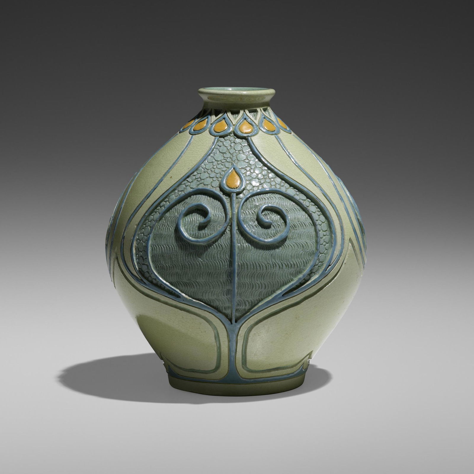 Rhead for Roseville Pottery, Della Robbia vase (#0209) on Jan 19, 2023 ...