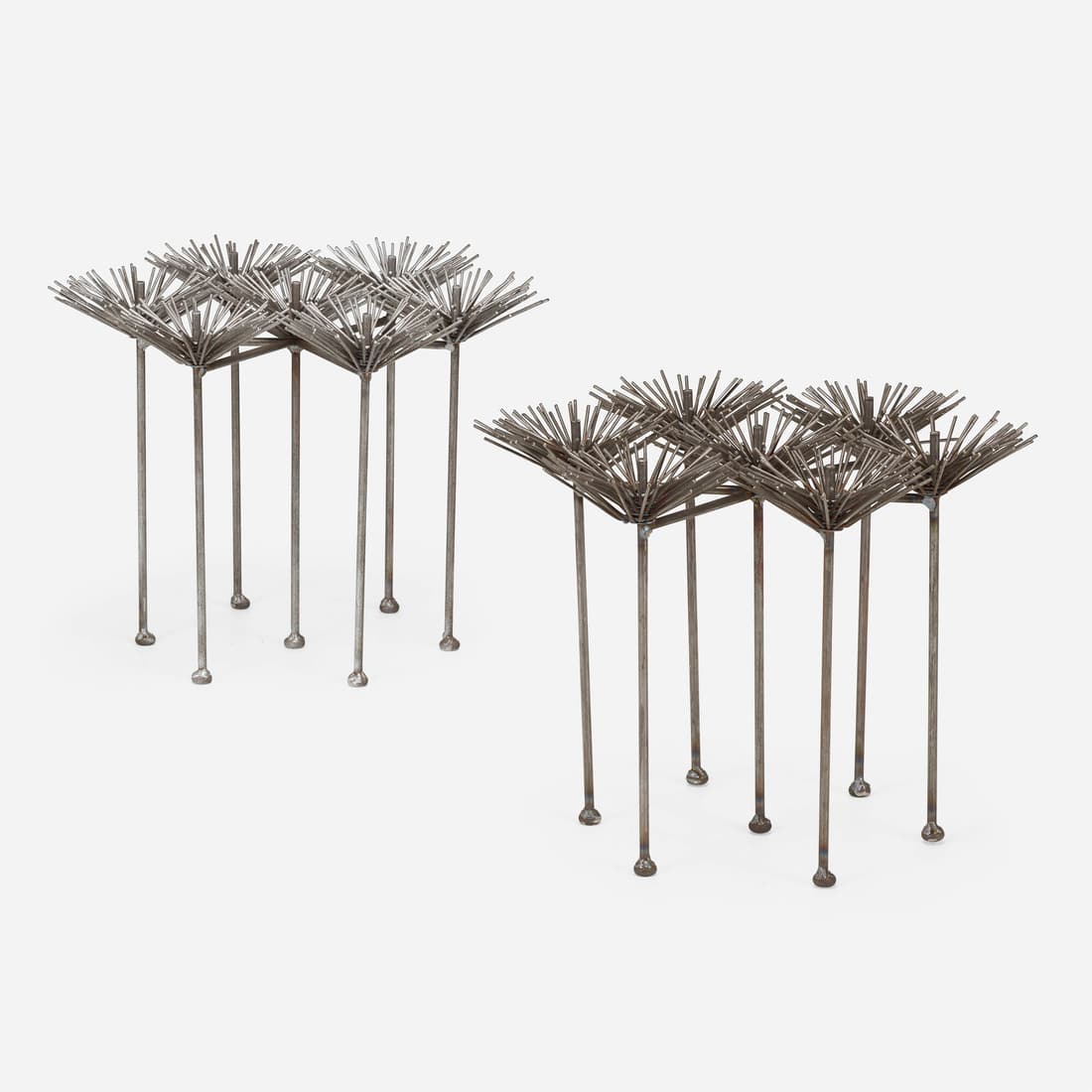 In The Manner Of C. Jere, Table Bases, Pair Auction