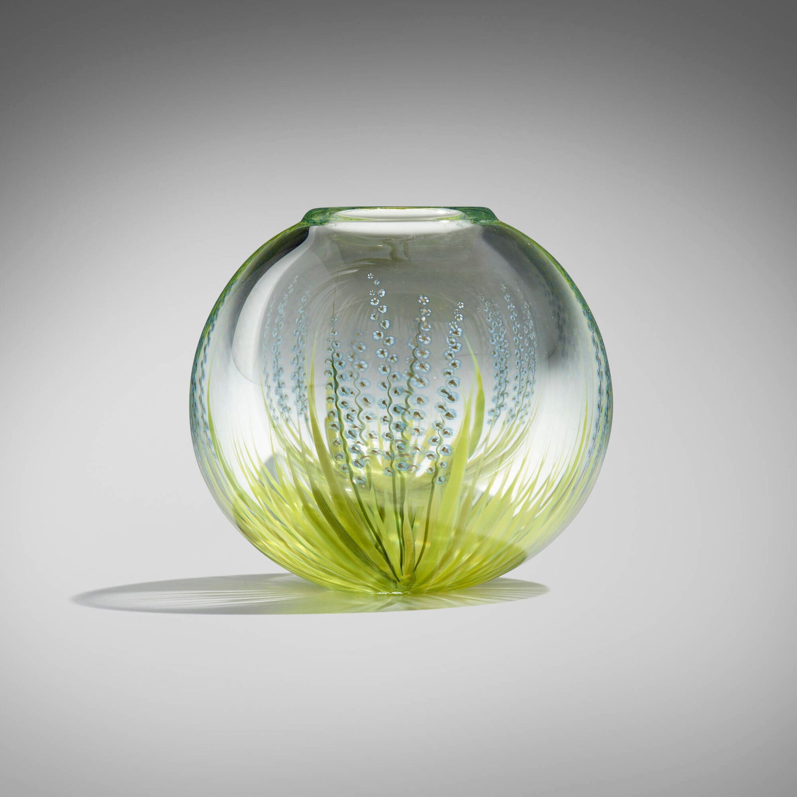 Mark Peiser, Forget Me Not Paperweight Vase Auction