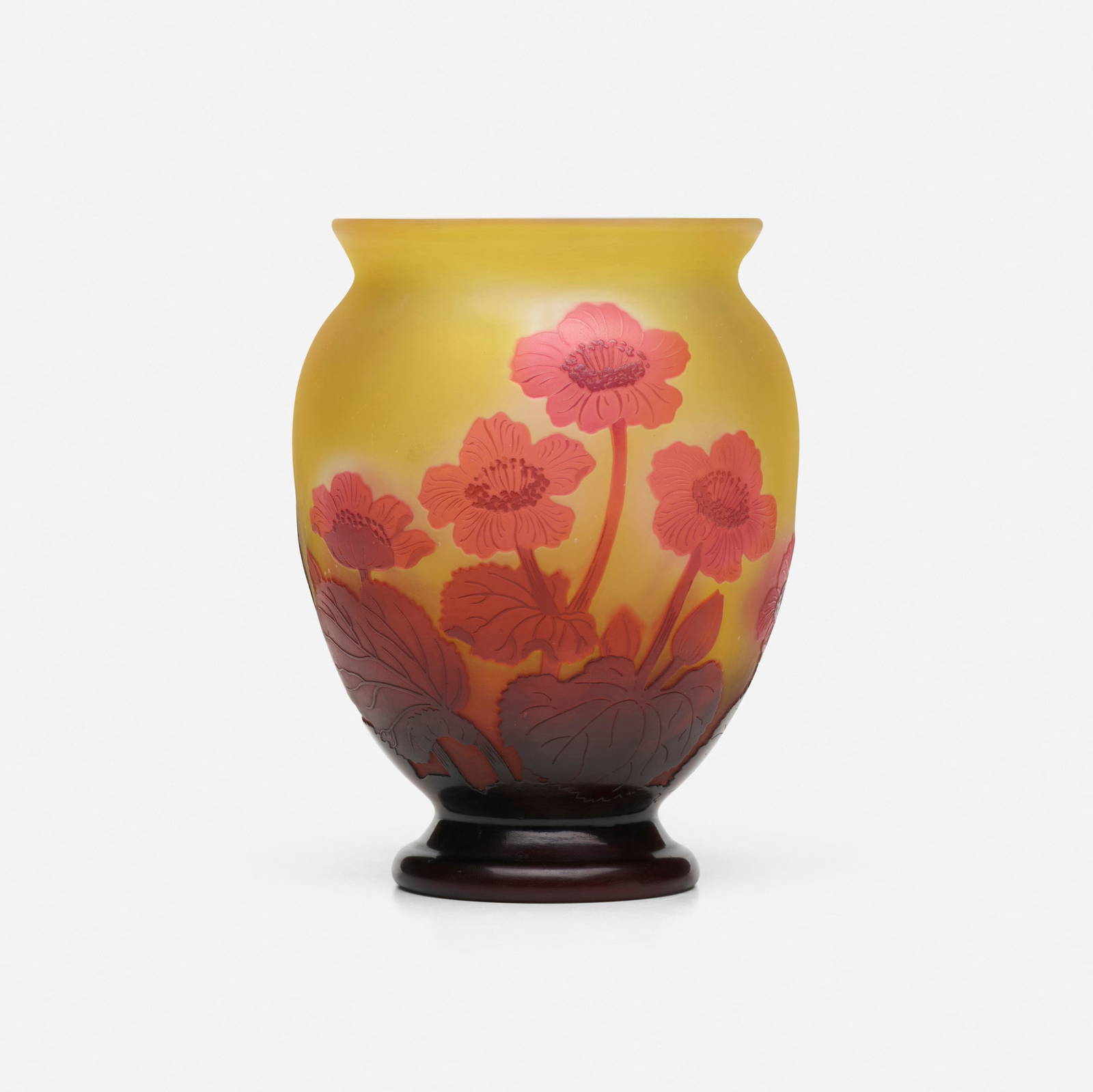 Galle, Anemones Vase Auction