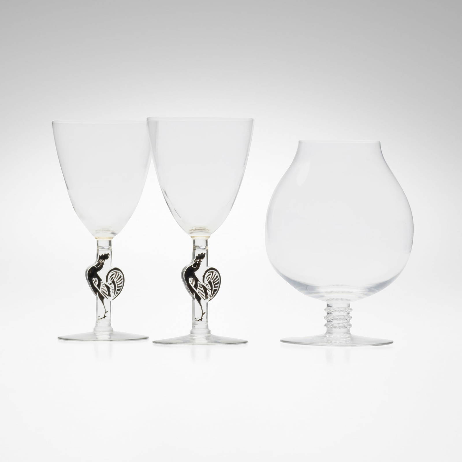 Lalique, Collection Of Stemware Auction