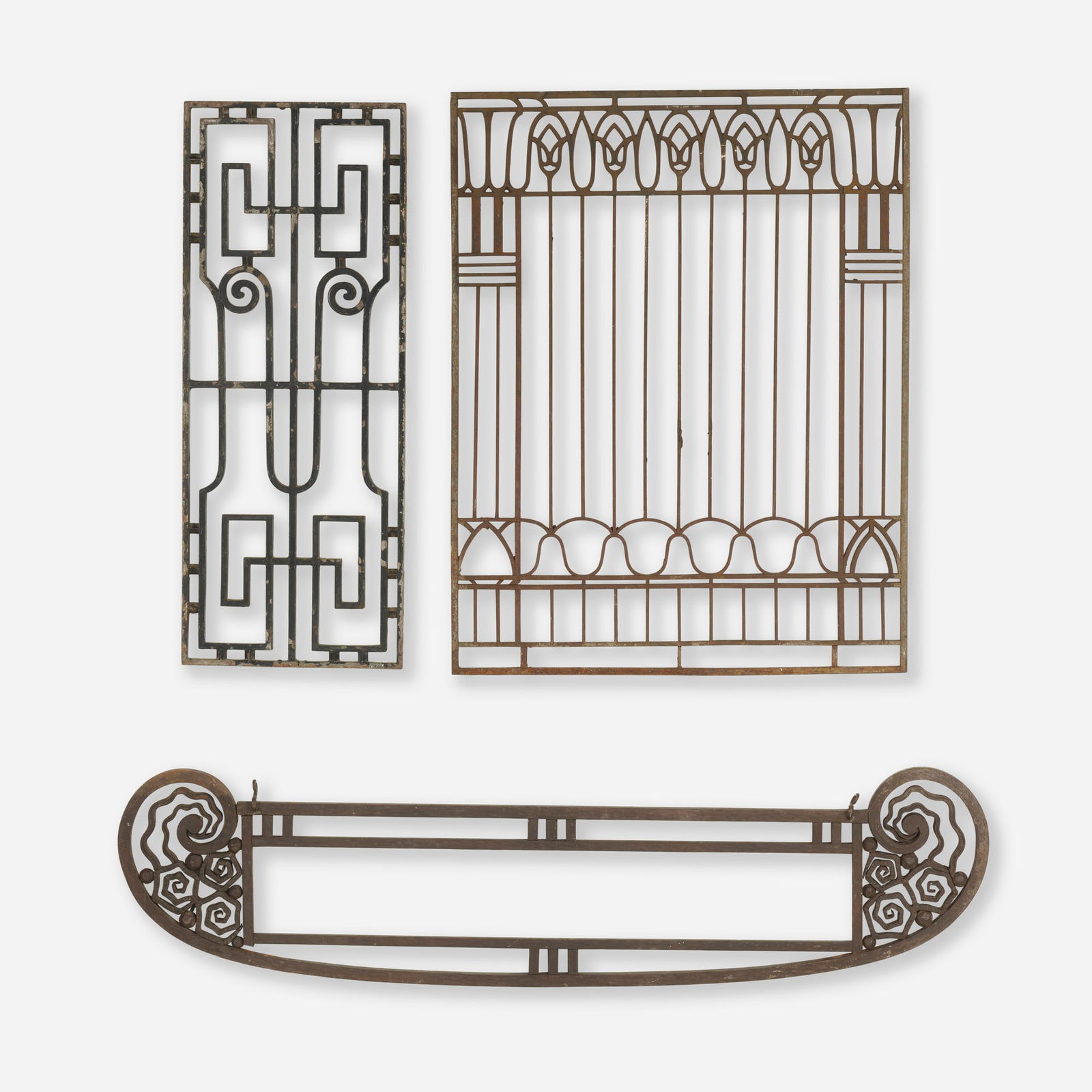 Modern, Collection Of Three Decorative Grates Auction
