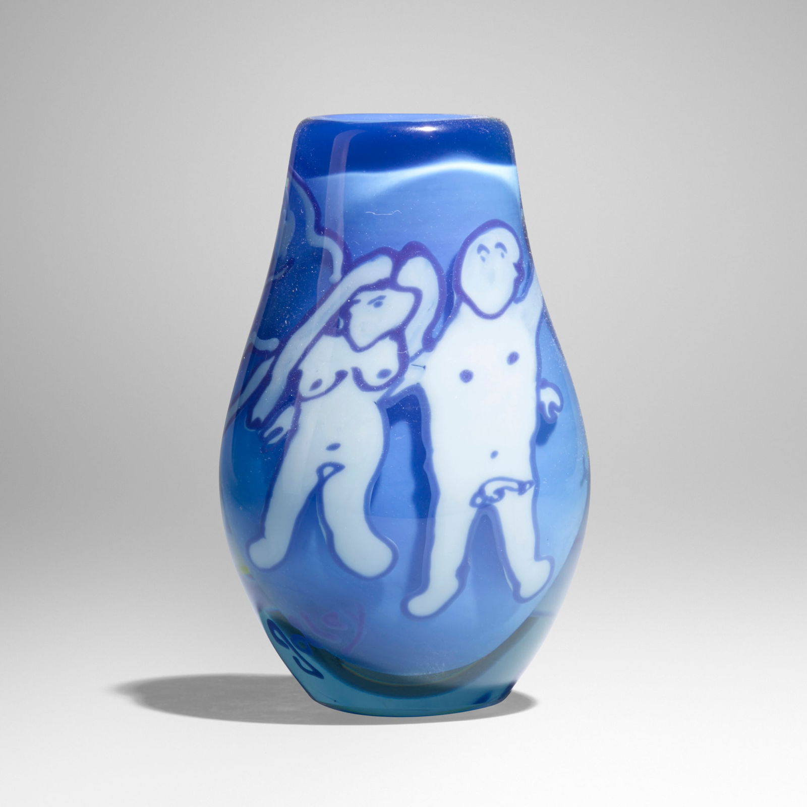 Richard Jolley, Adam And Eve Vase Auction