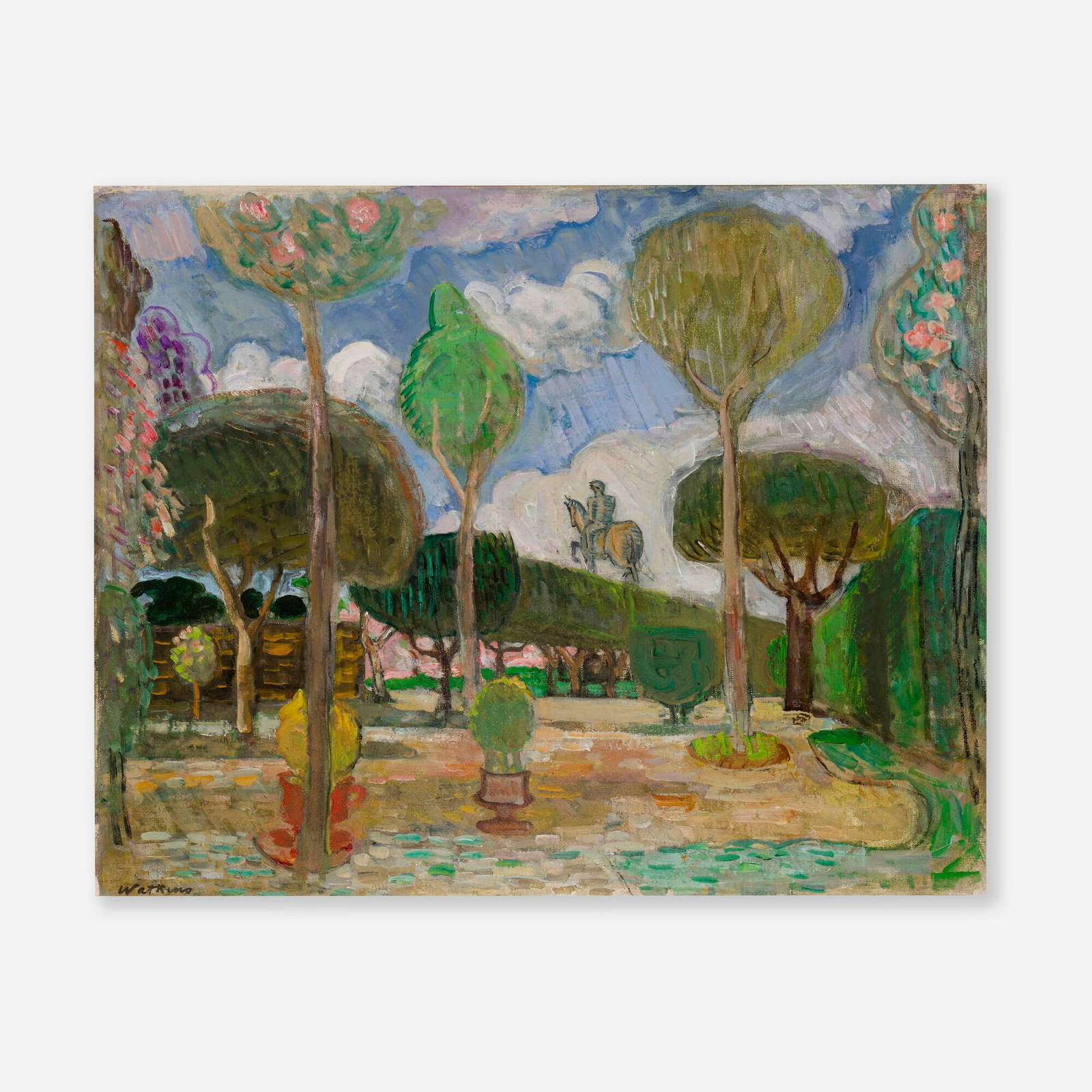 Franklin "watty" Watkins, Roman Garden Auction