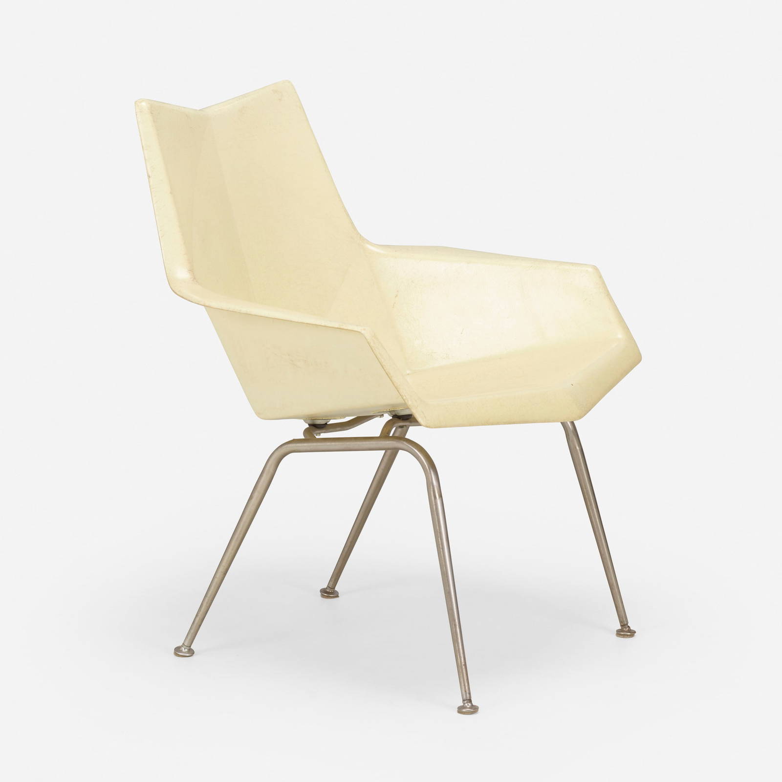 Paul Mccobb, Faceted Form Lounge Chair, Model 162 Auction