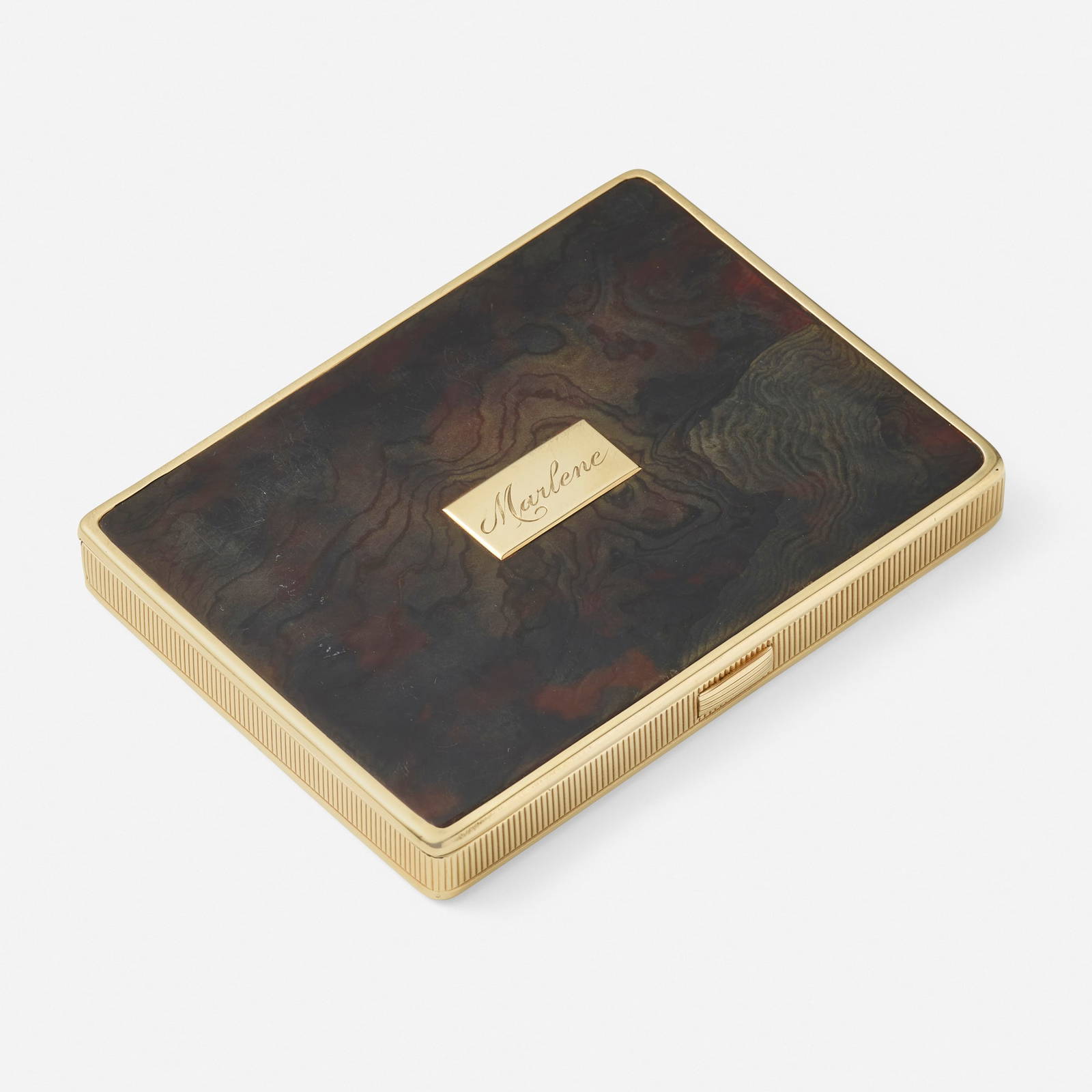 Gold And Tortoise Shell Cigarette Case Auction