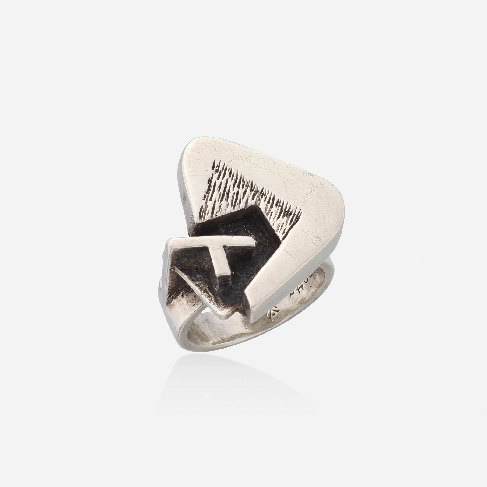 Margaret De Patta, Sterling Silver Production Ring #21 Auction