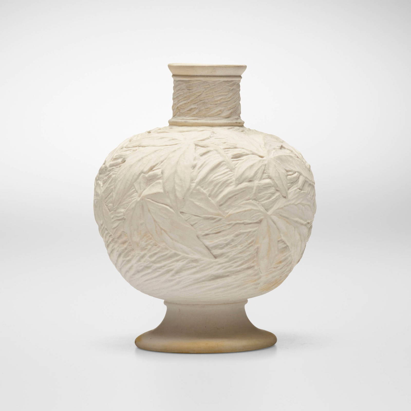 Tiffany Studios, Favrile Pottery Vase With Virginia Creepers Auction