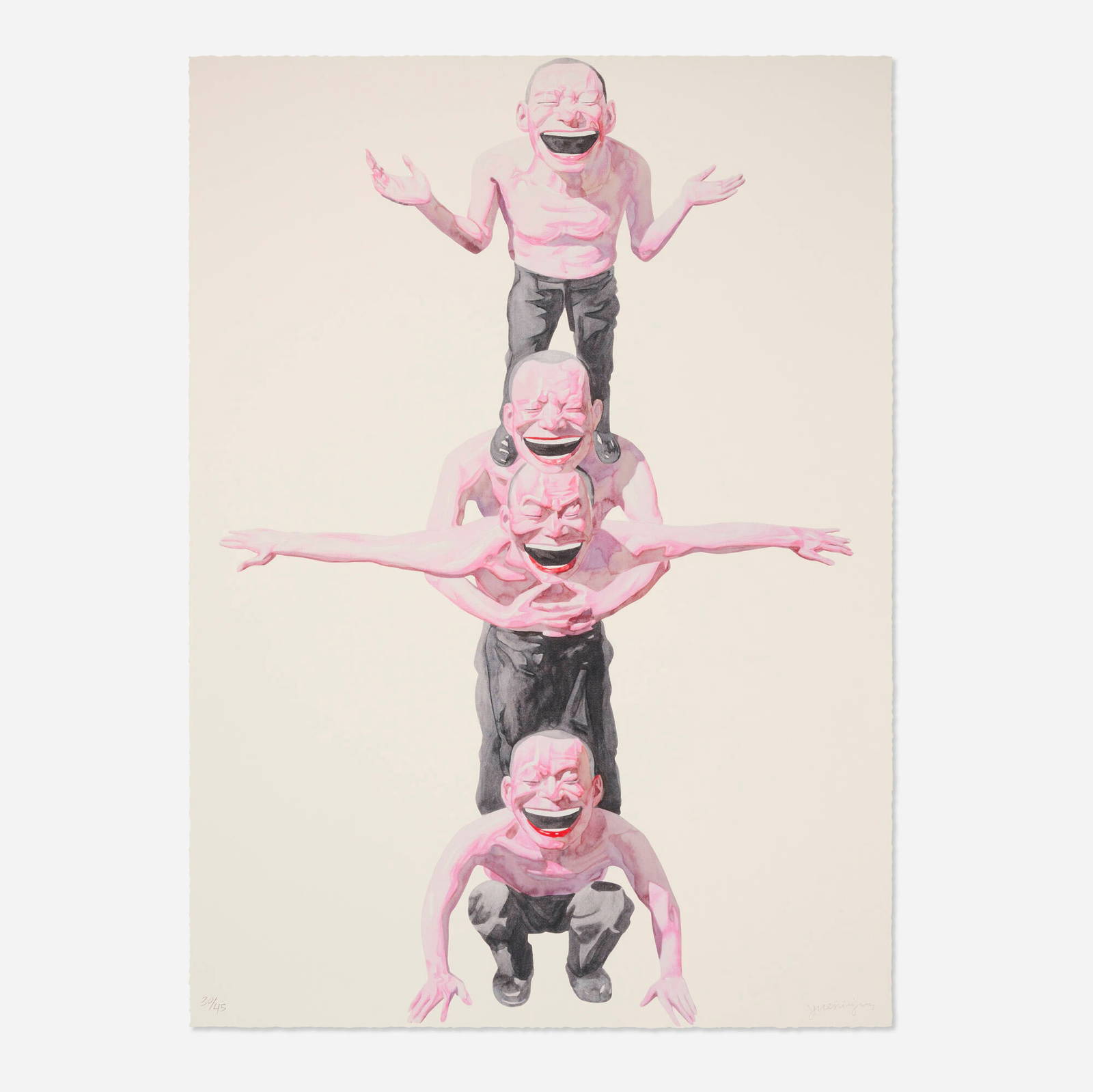 Yue Minjun, Untitled (smile-ism No. 2) Auction