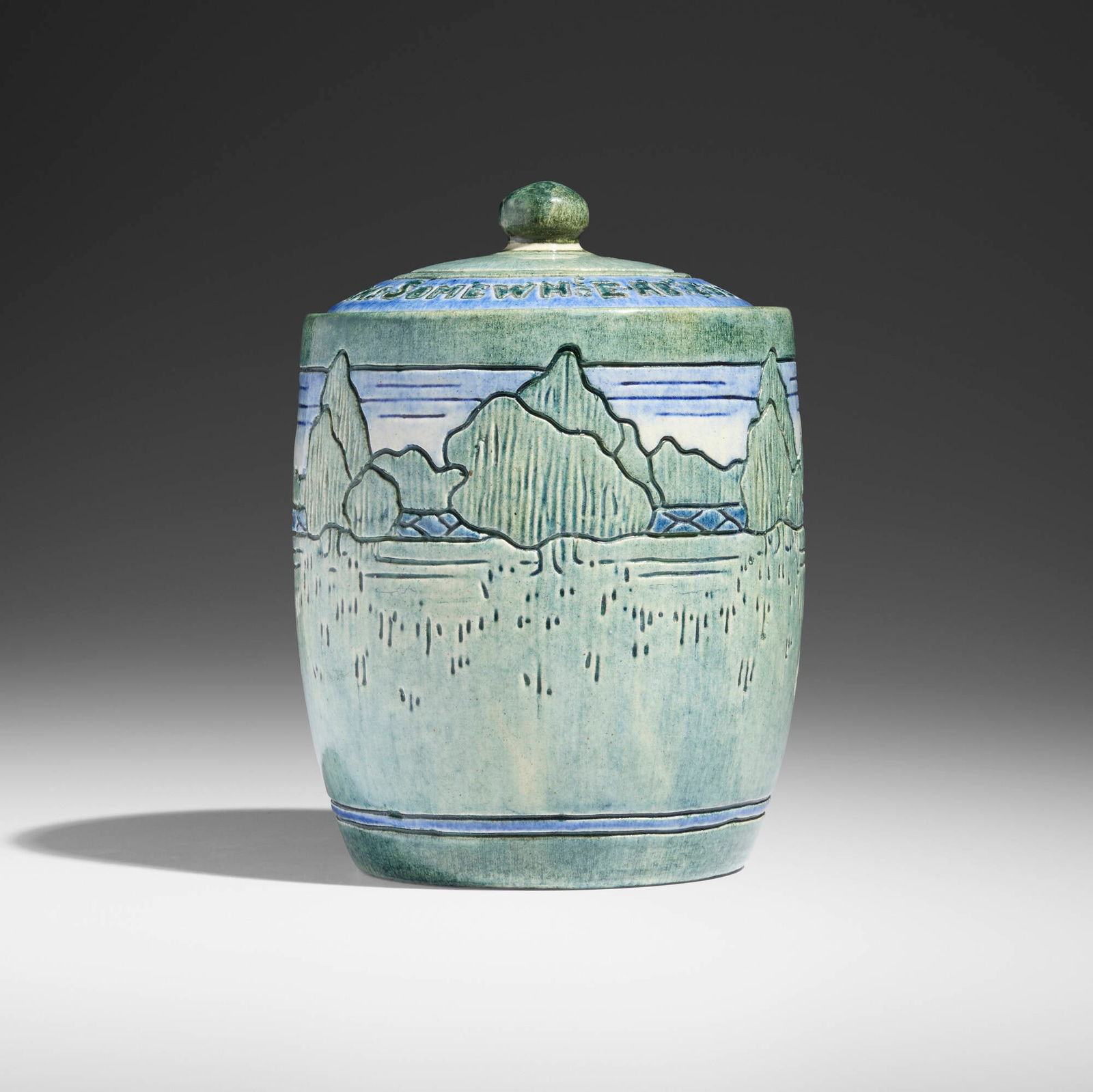 Lucia Jordan For Newcomb College Pottery, Early Covered Jar With ...