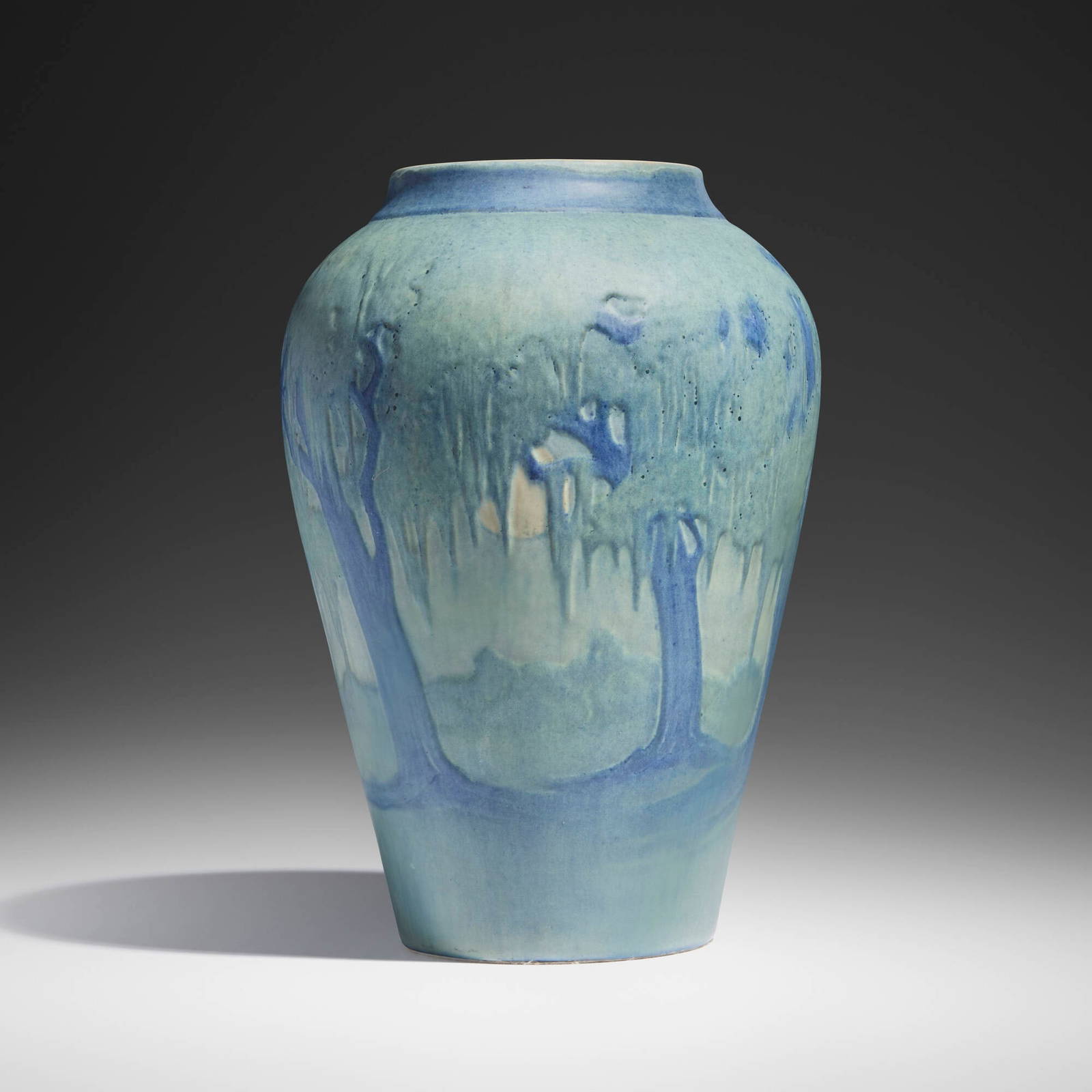 Anna Frances Simpson For Newcomb College Pottery, Large Scenic Vase ...