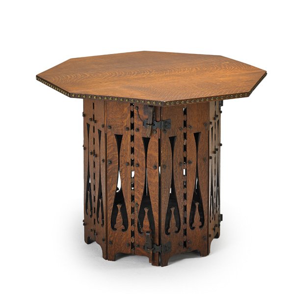 Charles Rohlfs Cut Out Center Table