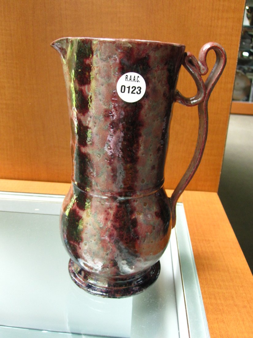 GEORGE OHR Fine and tall pitcher, ribbon handle - Jun 08, 2013 | Rago ...
