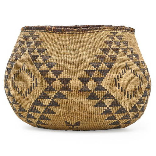 Pitt River Native American Storage Basket