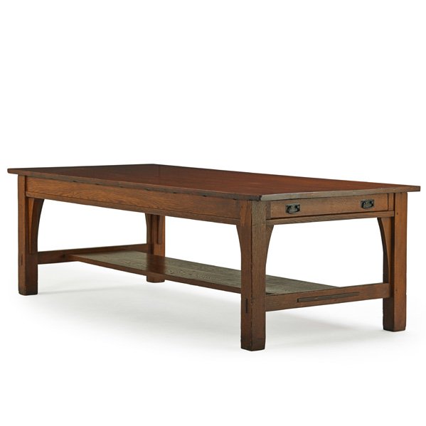 L. & J.G. STICKLEY Library table - Oct 26, 2013 | Rago Arts and Auction ...