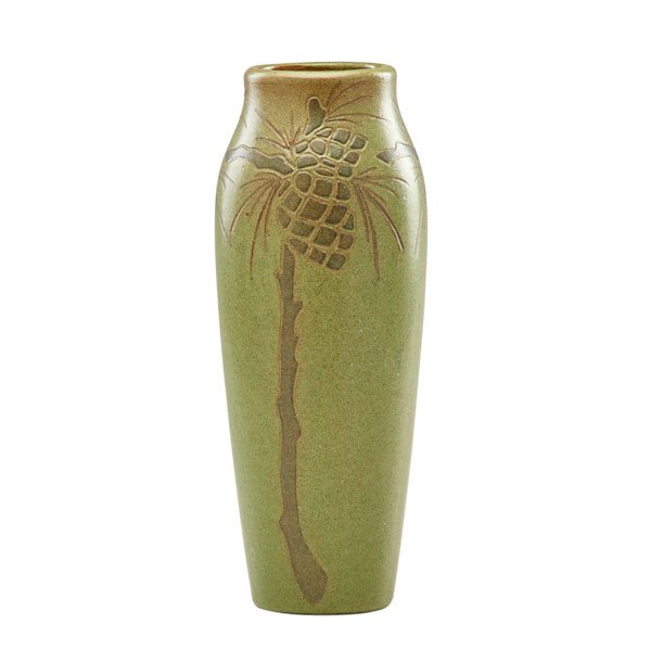 SARAH TUTT; MARBLEHEAD Large vase w/ pinecones - Mar 01, 2014 | Rago ...