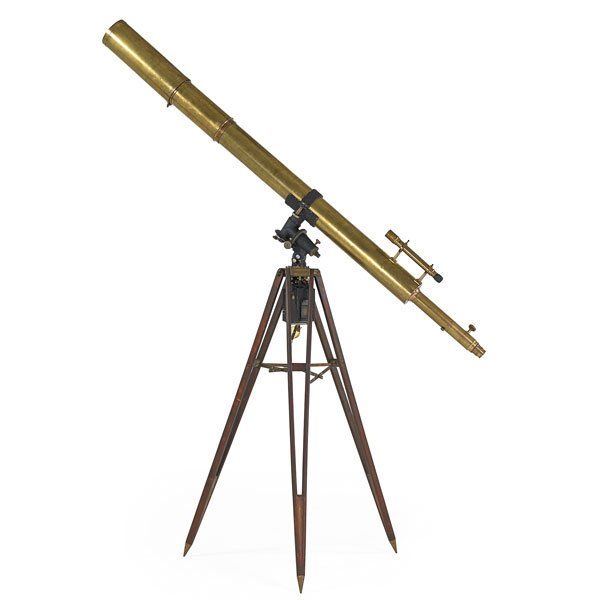 Monumental Brass Mounted Telescope