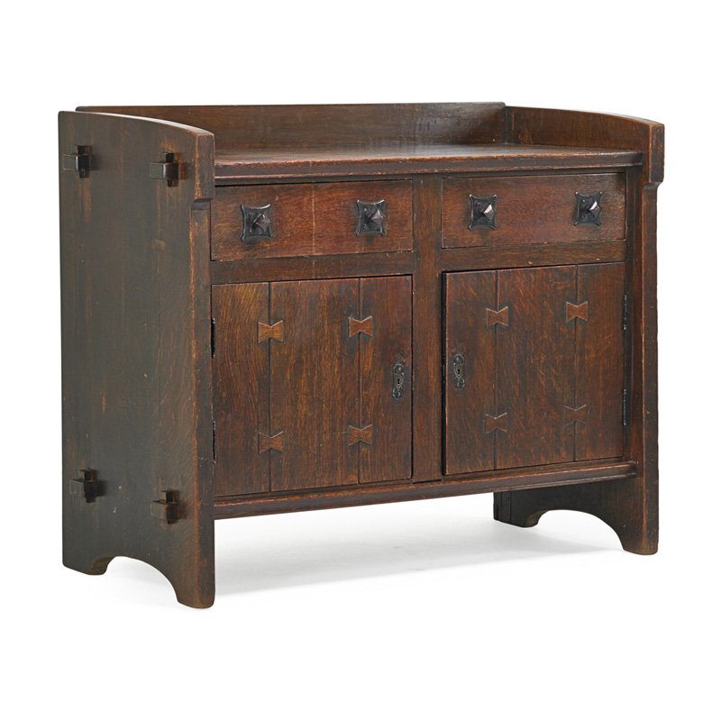 GUSTAV STICKLEY Early sideboard, butterfly insets - Oct 18, 2014 | Rago ...