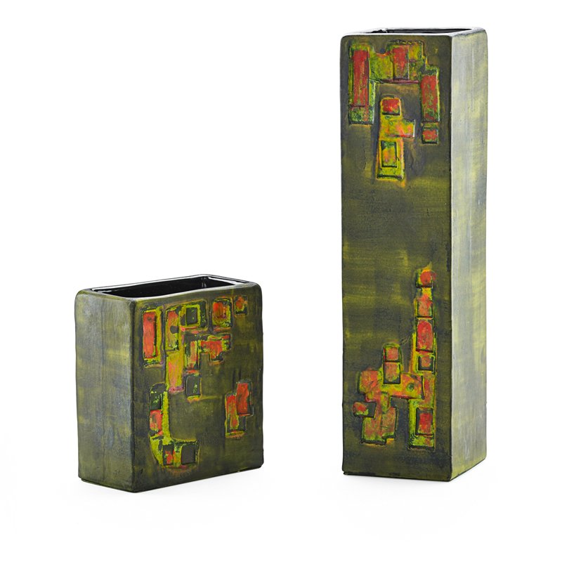 Marcello Fantoni; Raymor Two Vases