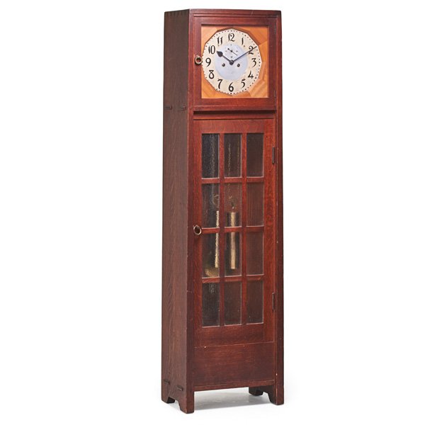 GUSTAV STICKLEY Rare grandfather clock - Oct 17, 2015 | Rago Arts and ...