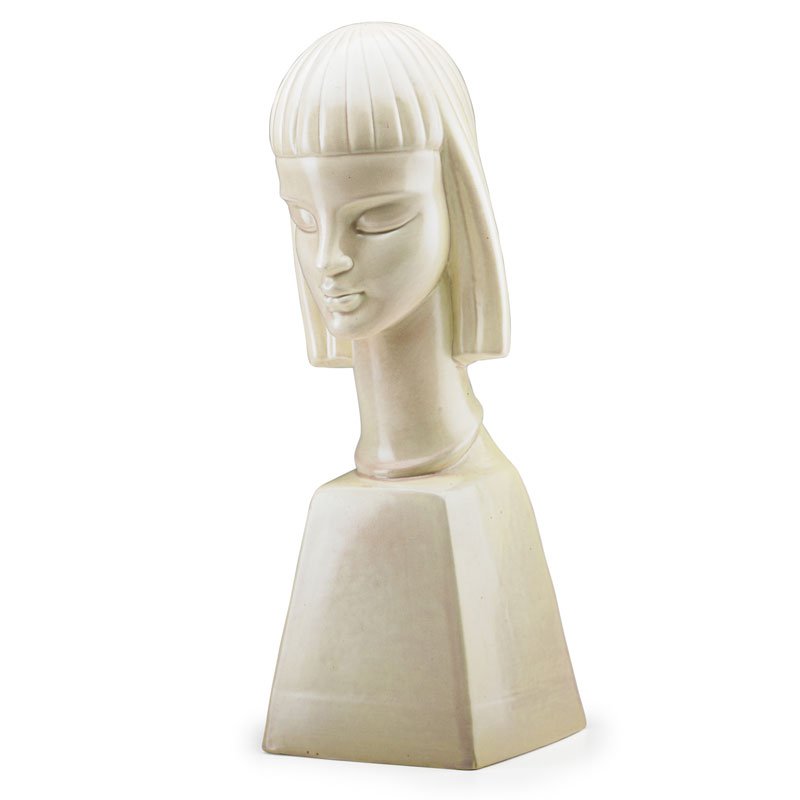 W. GREGORY; COWAN Ceramic bust