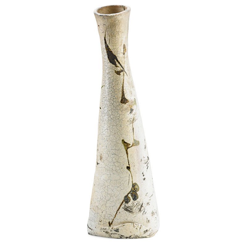 PAUL SOLDNER Tall raku-fired vase