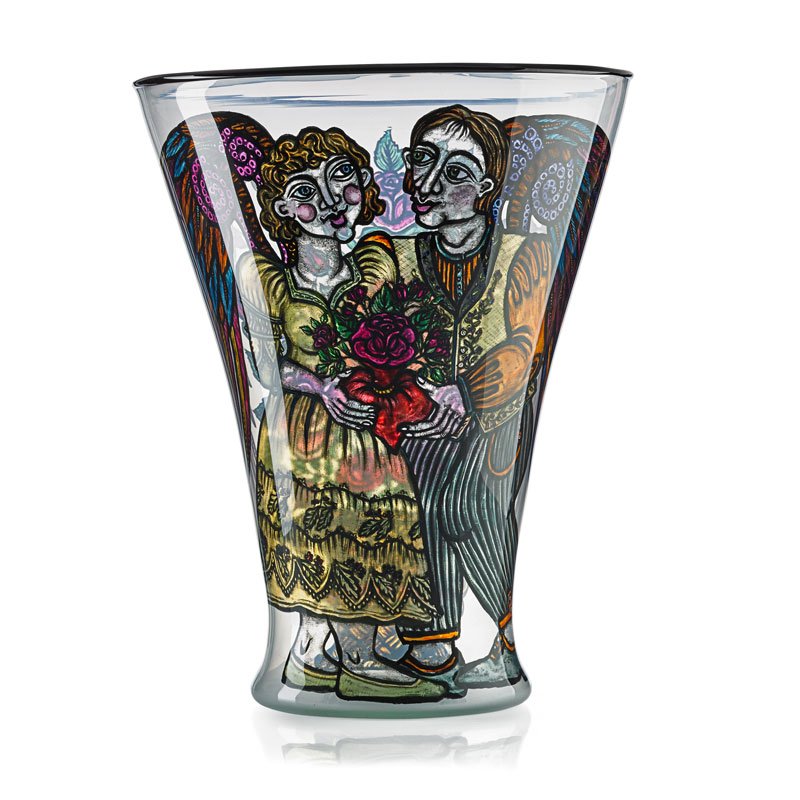 CAPPY THOMPSON Massive glass vessel