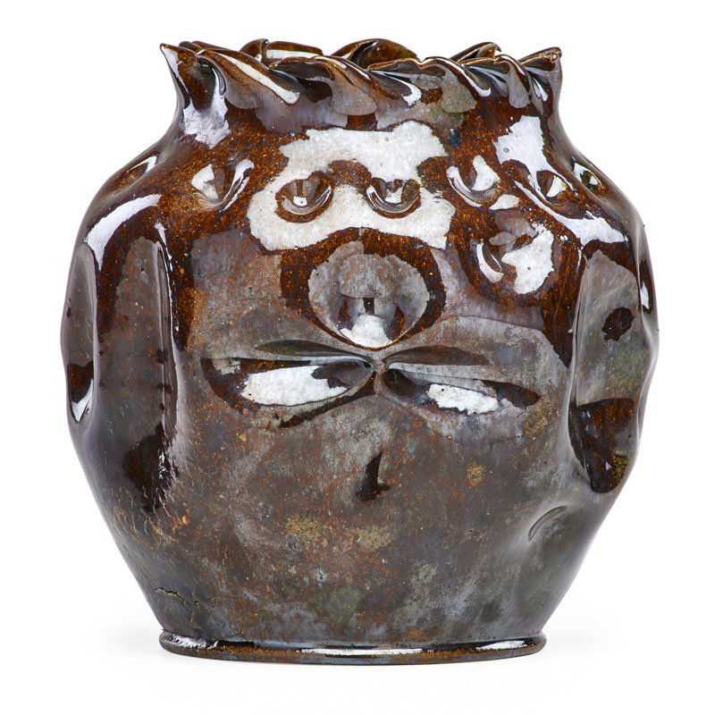 GEORGE OHR Fine and large dimpled vase