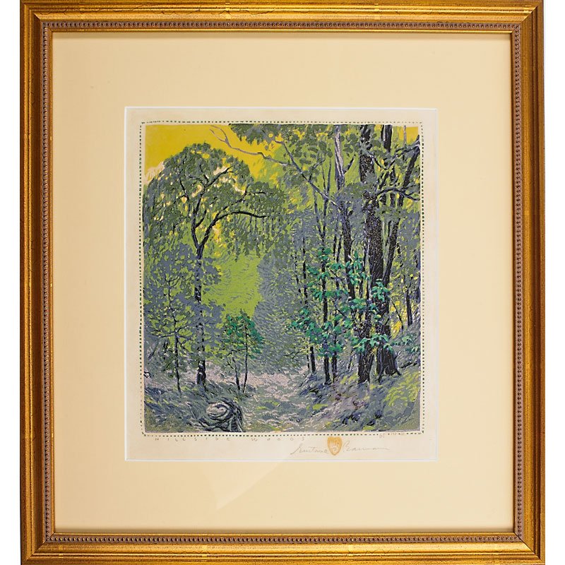 GUSTAVE BAUMANN Color woodblock print - Jun 04, 2016 | Rago Arts and ...