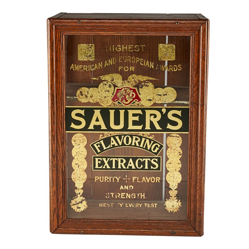 Sauer's Flavoring Extracts Cabinet