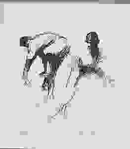 Etching Baseball Players Sgn Leroy Neiman