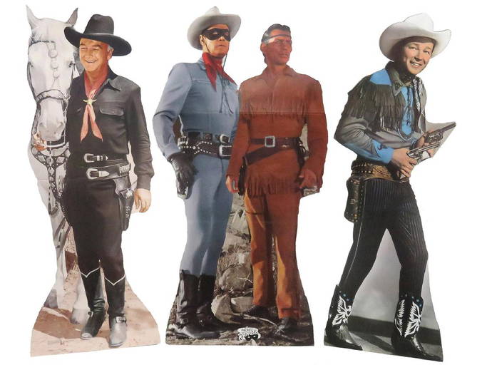 Lot (3) Life Size Store Displays Including The Lone