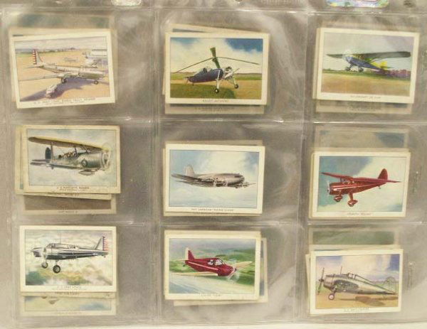 1014: WINGS CIGARETTE CARDS "MODERN AMEERICAN AIRPLANES